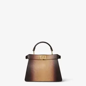 Fendi Peekaboo Iseeu Petite Gradient Brown Karung Bag
